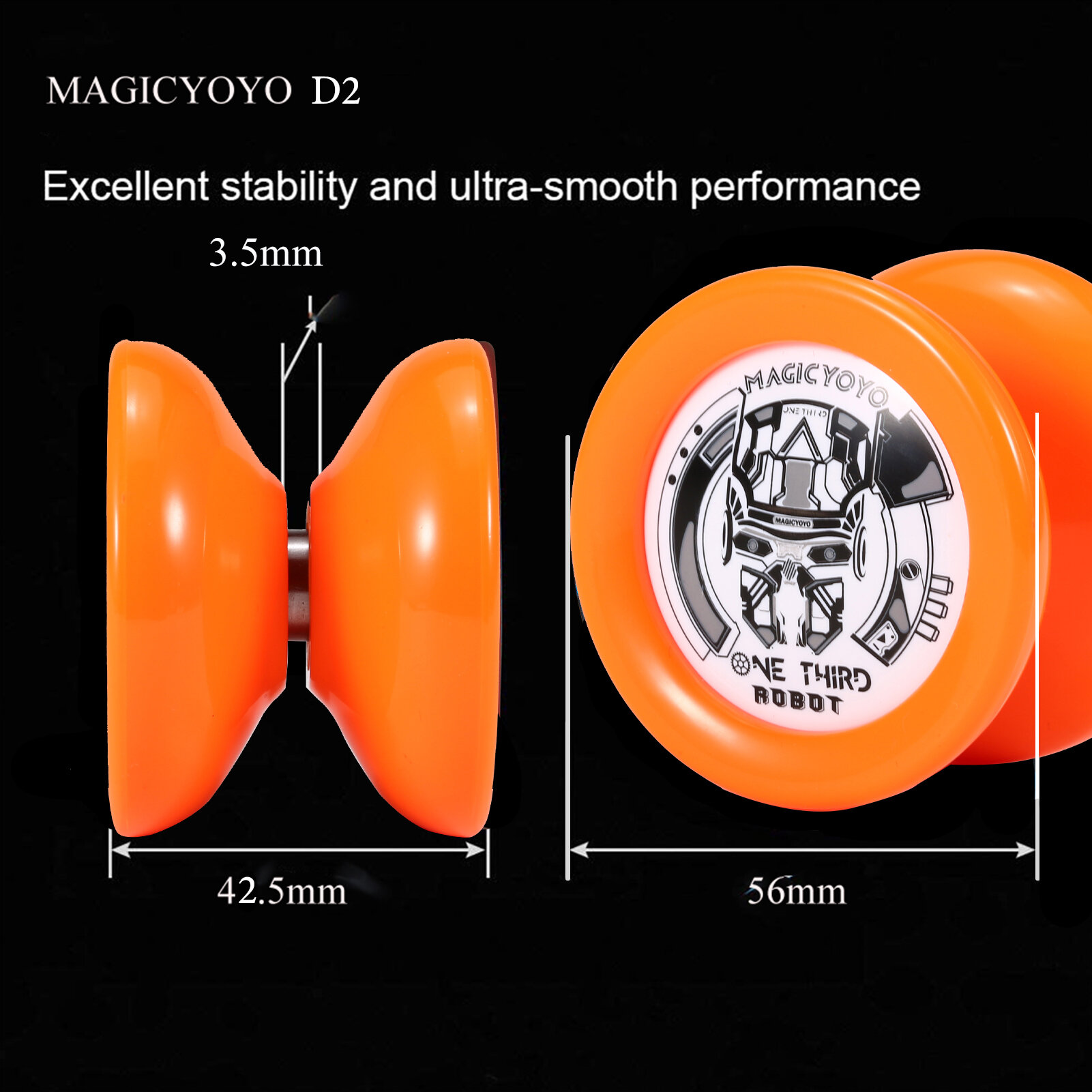 MAGICYOYO D2 Professional Yoyo U Bearing Lightweighted Yoyo для любителей, начинающих и профессиональных игроков, подарочная игрушка для детей и мальчиков