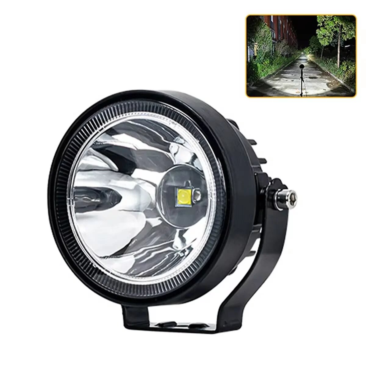4-дюймовая Круглая Светодиодная Противотуманная Фара Для Внедорожников, Грузовиков, Квадроциклов, 12В/24В, Тракторов, Мотоциклов