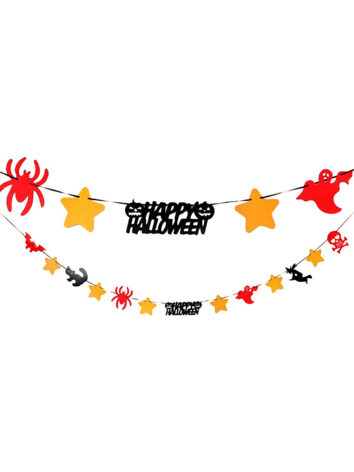 Тыквенный треугольный вымпел, украшение для каминов, стены, окна, лестницы, дверного проема