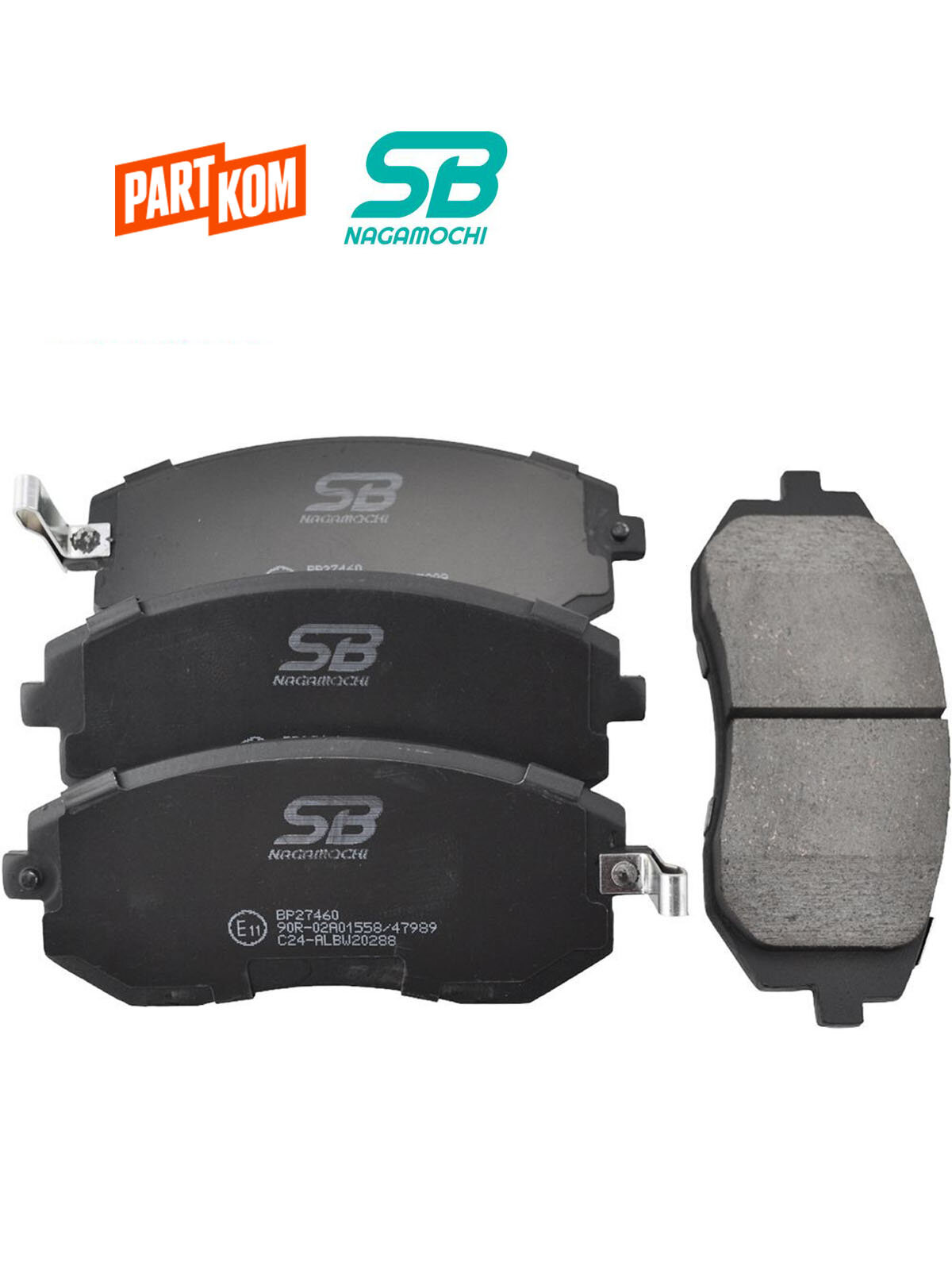 Тормозные колодки передние SB NAGAMOCHI BP27460 для а/м Subaru Impreza (GE, GH), Subaru Forester (SG-SJ), XV, Outback (BP)
