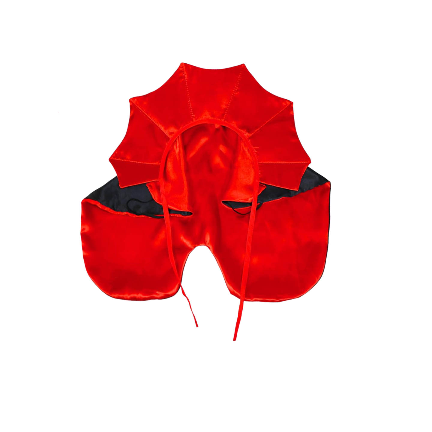 GOYOSWA - Disfraz de Halloween para perro, disfraz de vampiro para perro, disfraz de diablo, capa de vampiro rojo y negro, disfraz de Halloween para perros pequeños, medianos y grandes mascotas, tamaño L, 1 paquete, cuello 14-25 pulgadas, poliéster, 2