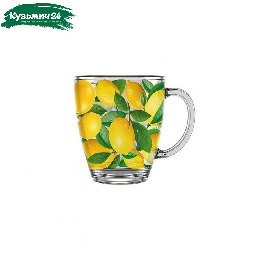 Кружка стеклянная Лимоны 350 мл
