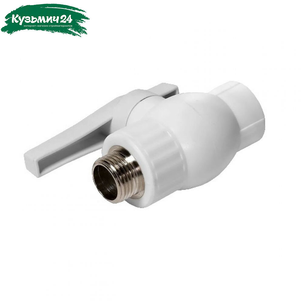 Кран шаровой Valfex комбинированный ВР 32х1 24/6, белый