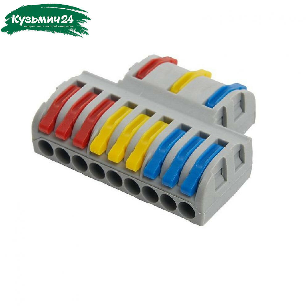 Клемма Stekker LD222-428 пружинная универсальная