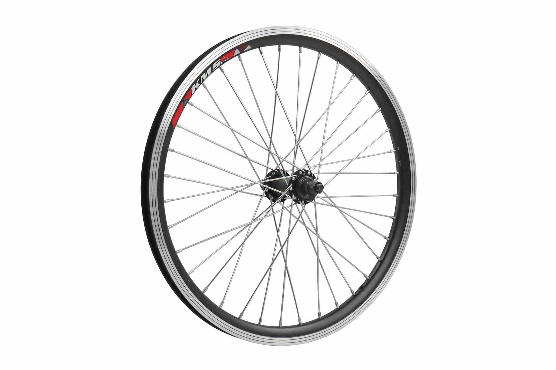 Обод 20" 2-х слойный (алюм.) передний в сборе со спортивной втулкой, черный