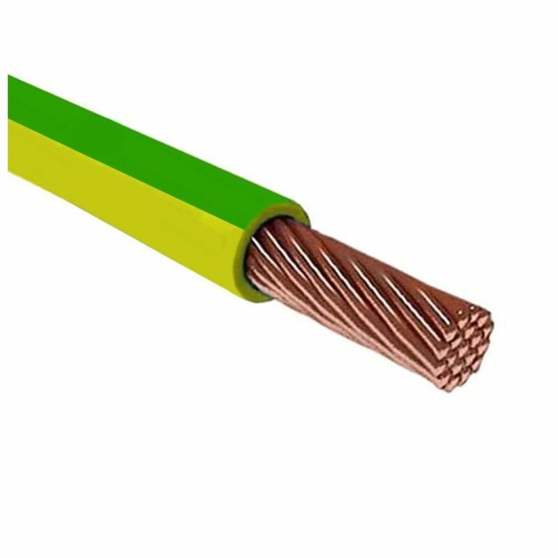 Провод медный установочный ПуГВнг(А)-LS 16 ж/з (10м - бухта)