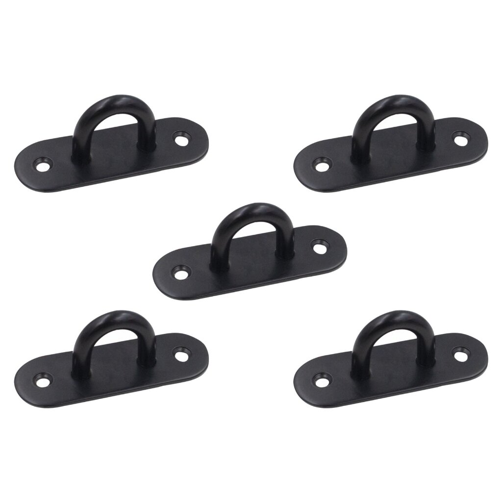 5шт Сверхпрочный Стальной U-Образный Крюк Для Надежного Крепления Штор Потолочного Вентилятора И Мешков С Песком