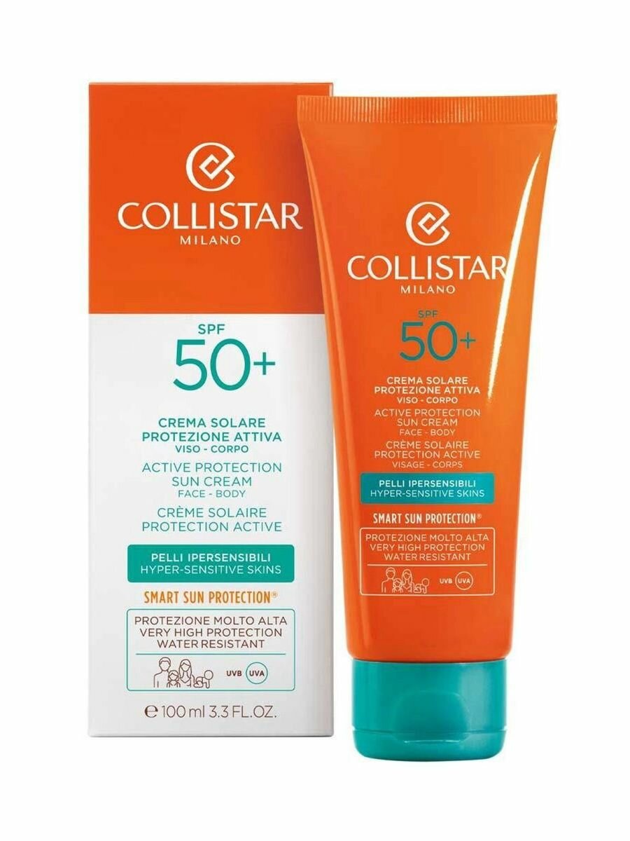 Collistar - Active Protection Sun Face Cream SPF 50+ Солнцезащитный крем для лица и тела 100 мл