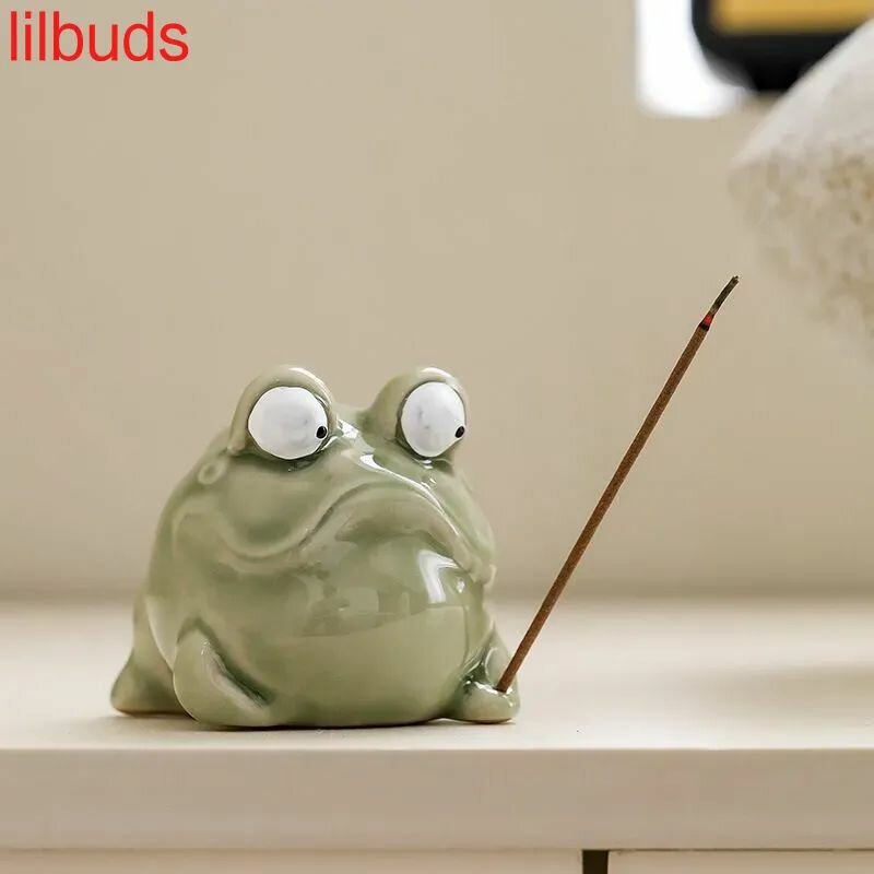 Керамическое украшение для рабочего стола, Провокационная лягушка