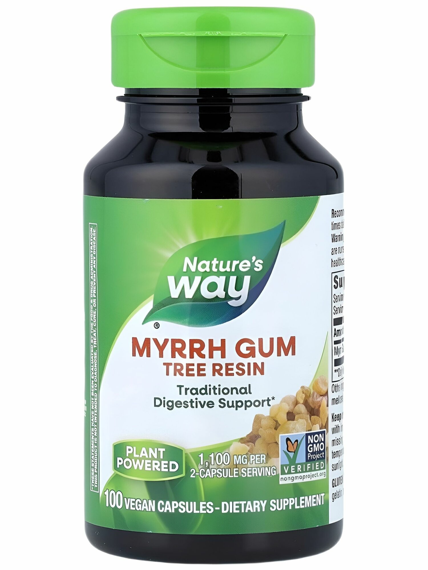 Смола мирры, древесная смола, 100 веганских капсул (550 мг в 1 капсуле), Nature's Way