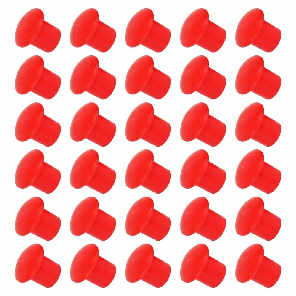 Пластиковые усиленные колпачки для арматуры красного цвета, 180 шт, для предотвращения повреждений арматуры