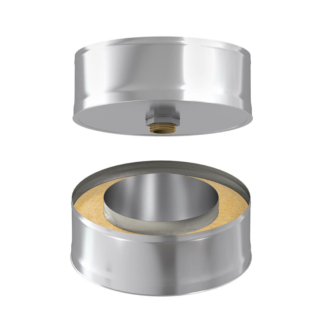 Сэндвич-заглушка конденсатоотвод (AISI 430) (150х250, 0.226)