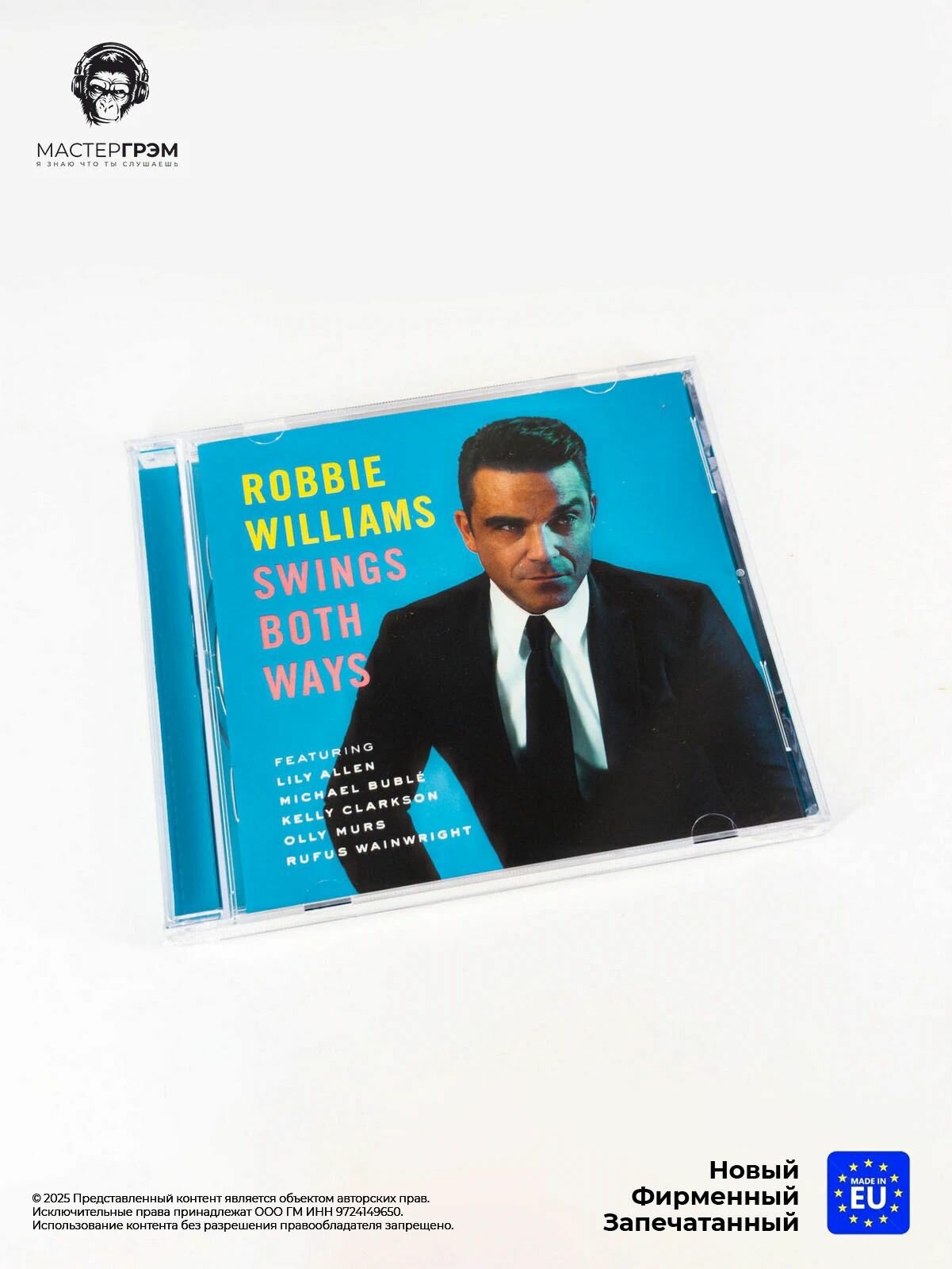 CD диск Robbie Williams - Swings Both Ways (CD) 2013, Jewel Case
