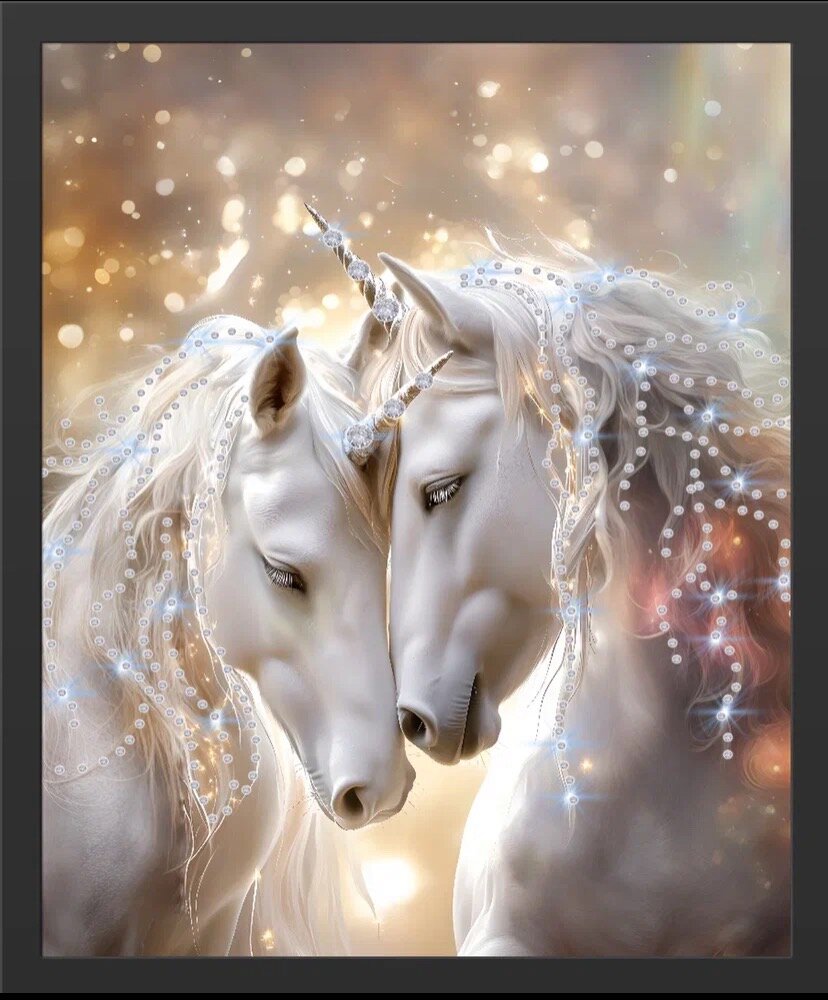 Картина «Сказание о любви» с кристаллами Swarovski, 40х50 см