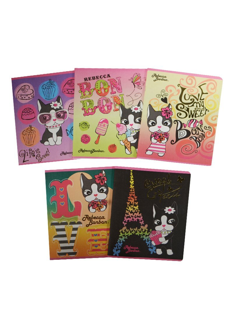 Тетрадь в клетку Academy Style, Rebecca Bonbon, 48 листов, в ассортименте