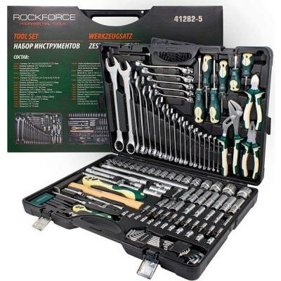 Наборы инструмента, 1/2", 1/4", CrV, пластиковый кейс 82