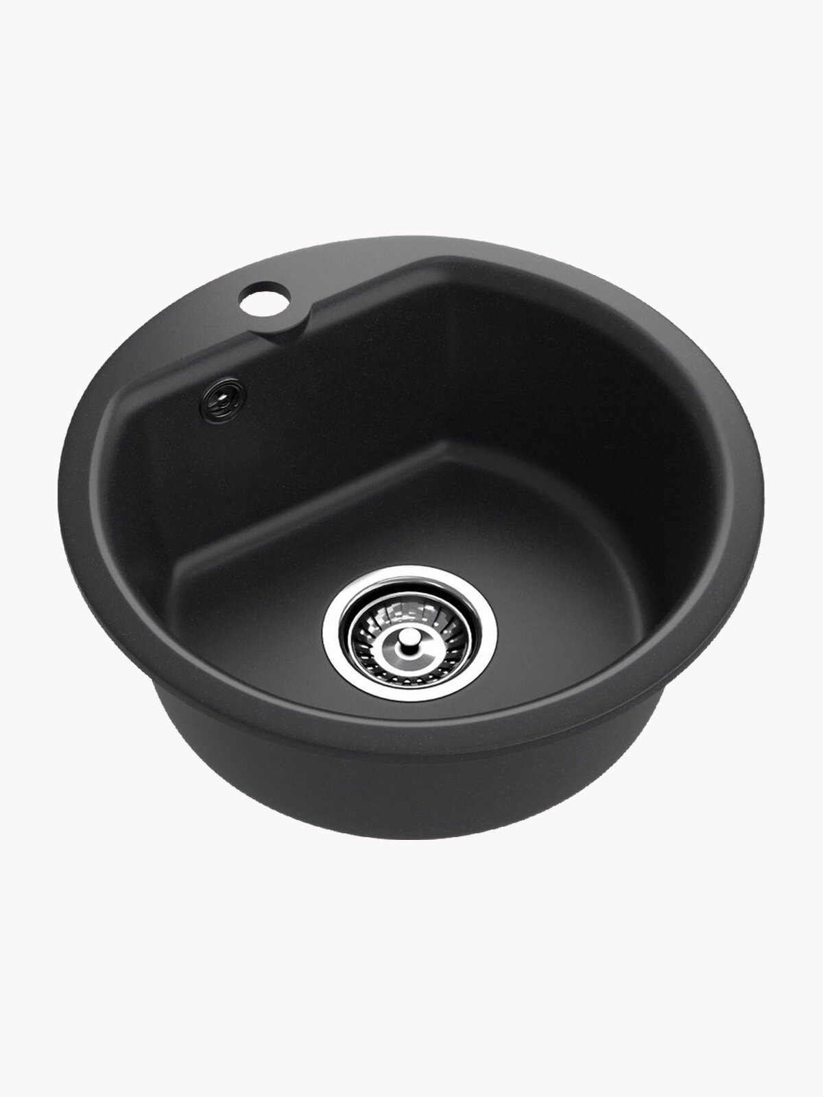Мойка для кухни Reflexion Start черная RX0844BL размер 43х43*16