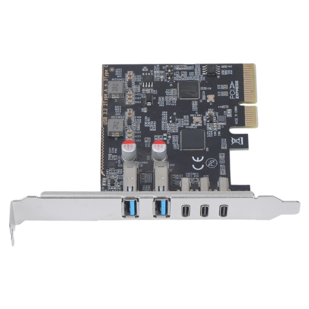 Карта-адаптер USB3.2 GEN2 PCI E 4X с 5 портами