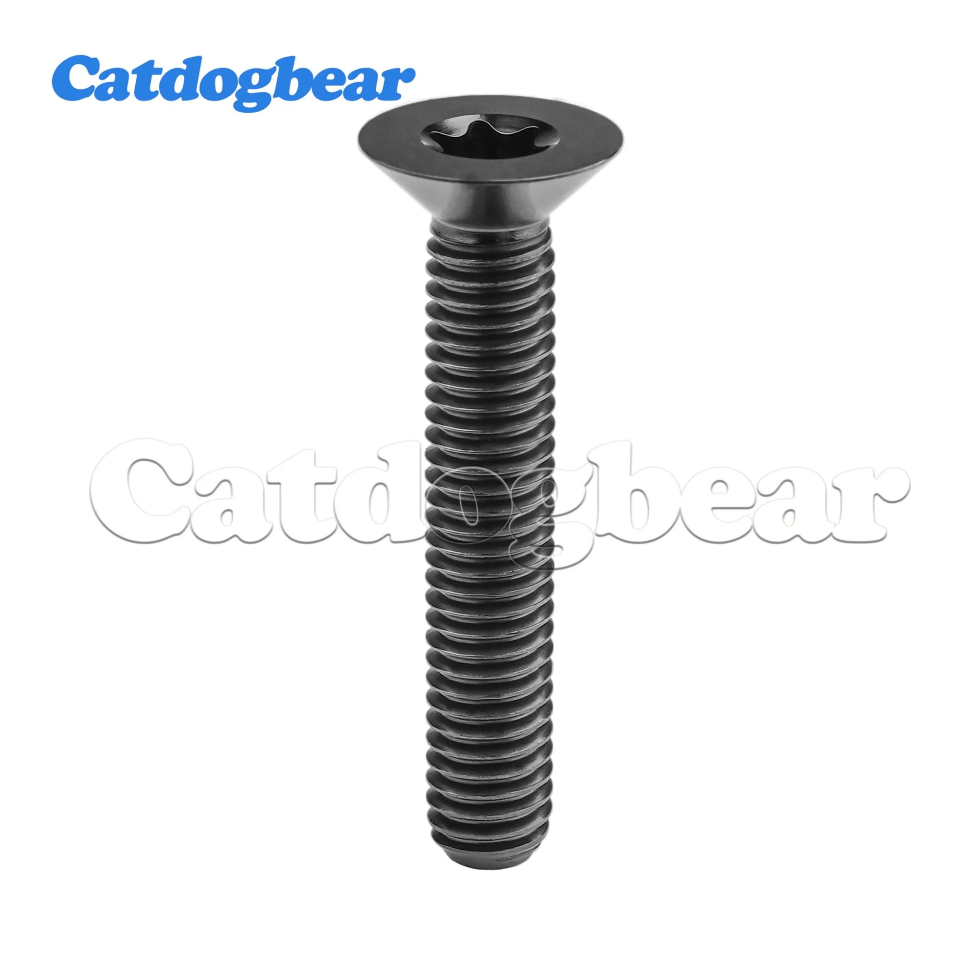 CATDOGBEAR Титановые болты Torx для велосипеда M6 T30, Black, 15mm