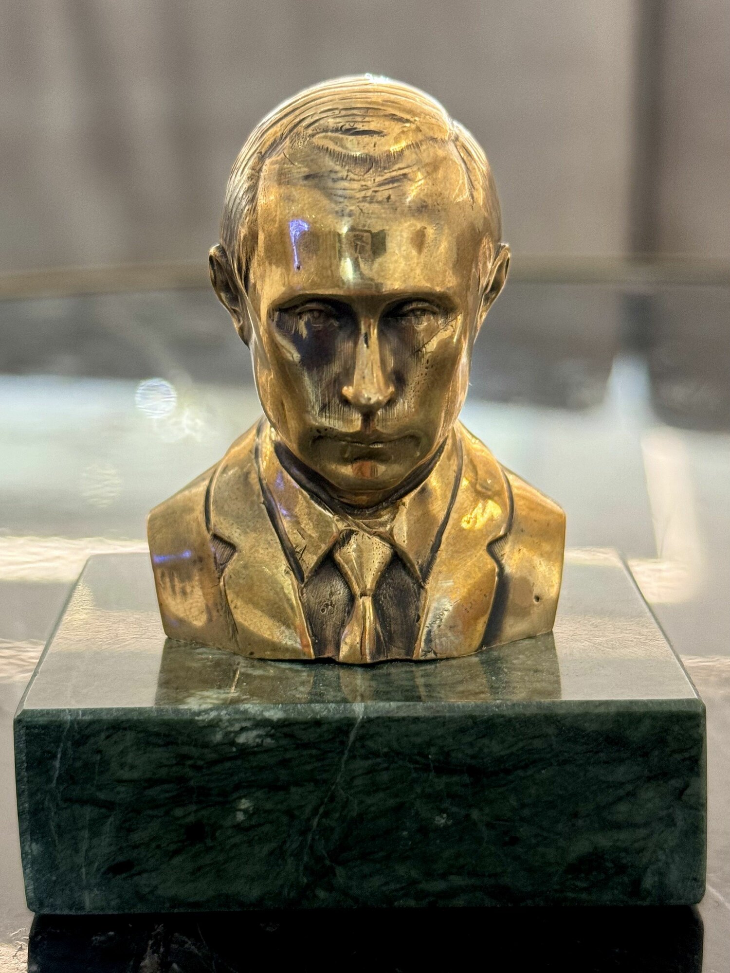 Бюст Путина, статуэтка для интерьера и декора, сувенир подарочный, литье из бронзы