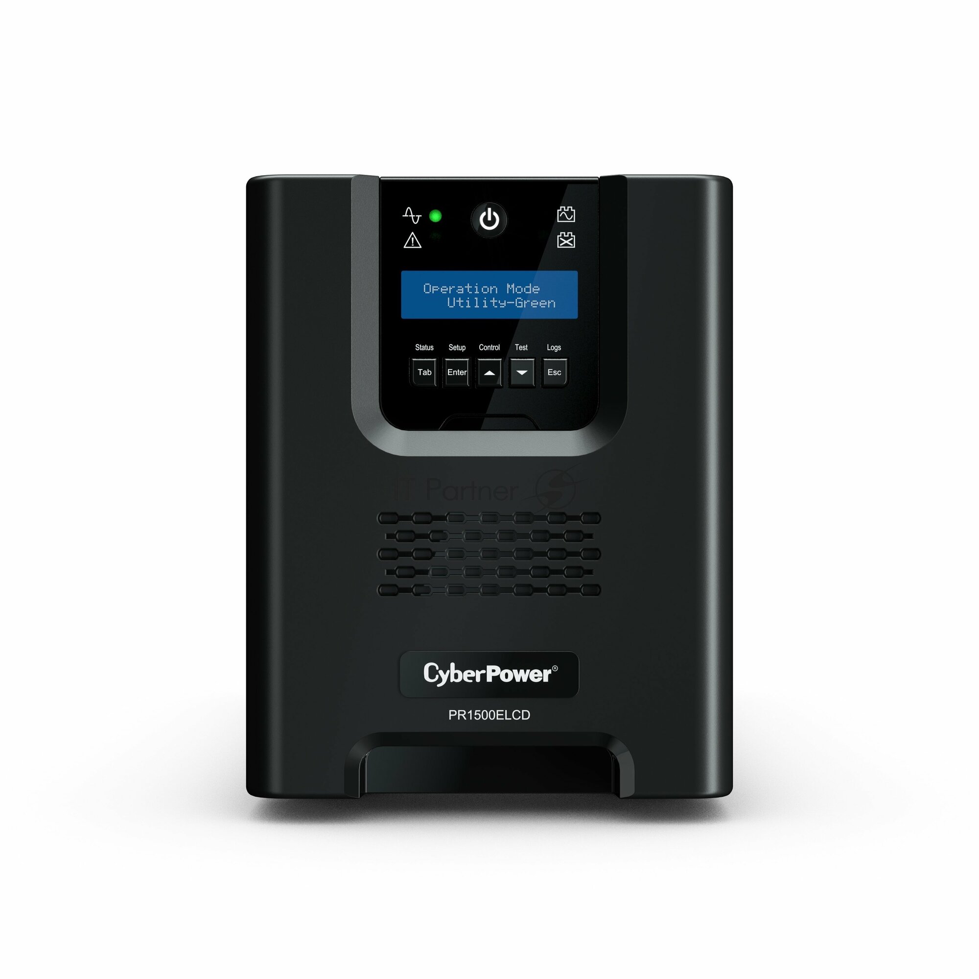 ИБП CyberPower PR1500ELCD, линейно-интерактивный, 1500 ВА/1350 Вт, 405 Дж, черный — фото 1