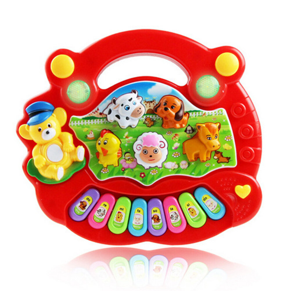 Kids Animal Farm Piano Music Educational Toys Musical Instrument Toy Baby Gift