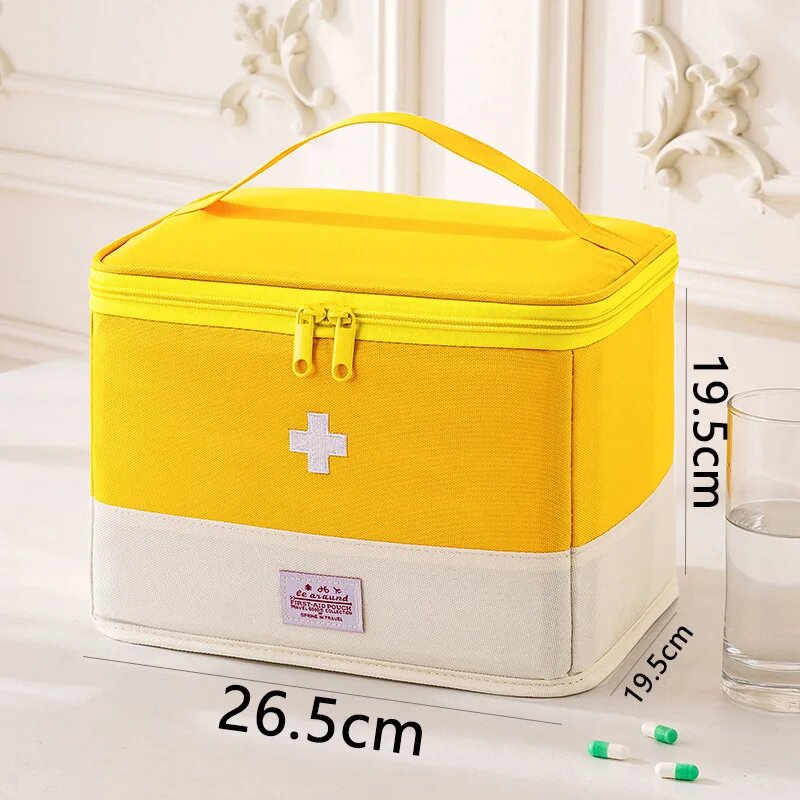 Большая складная аптечка из оксфорда Желтый, Yellow