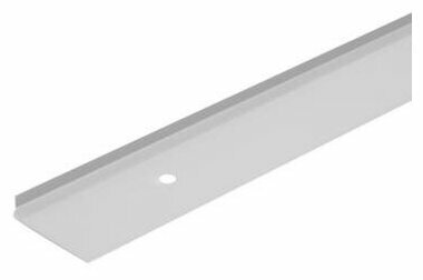 Планка для столешницы торцевая, 38 мм, металл, цвет серебристый