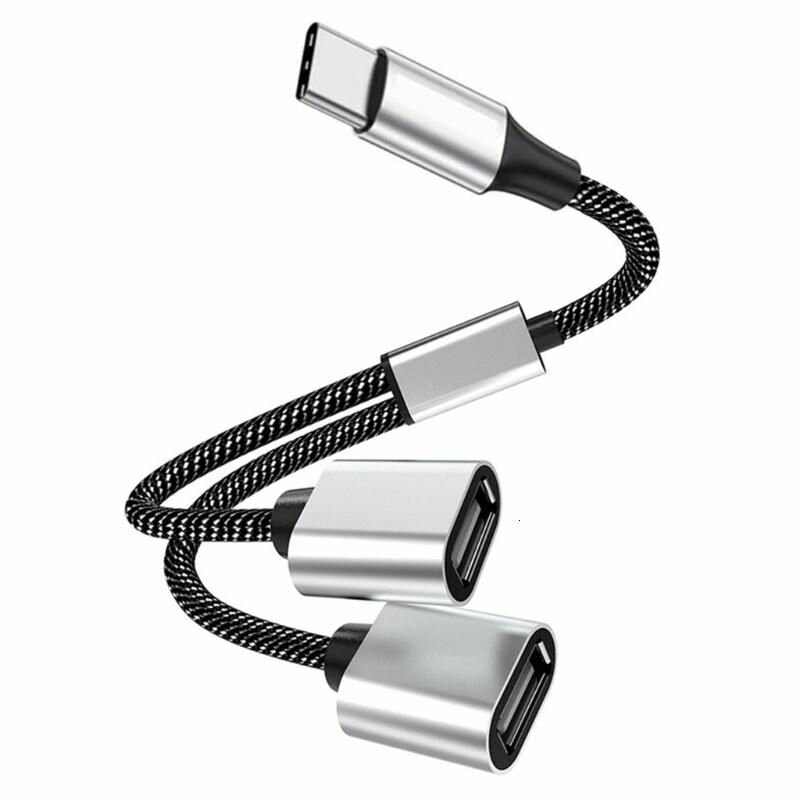 USB Y-разветвитель OTG, - Typec до 2 USB