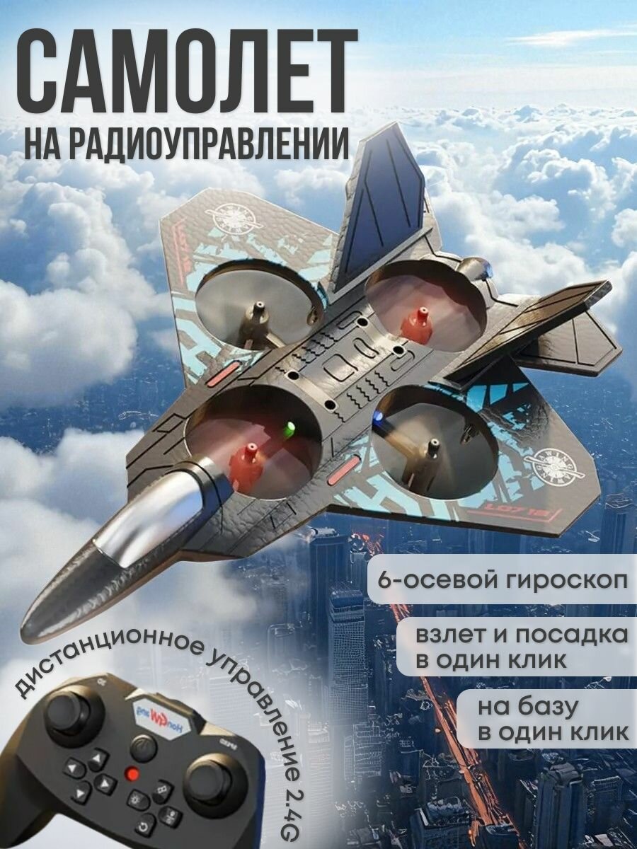 Радиоуправляемый самолет на пульте управления