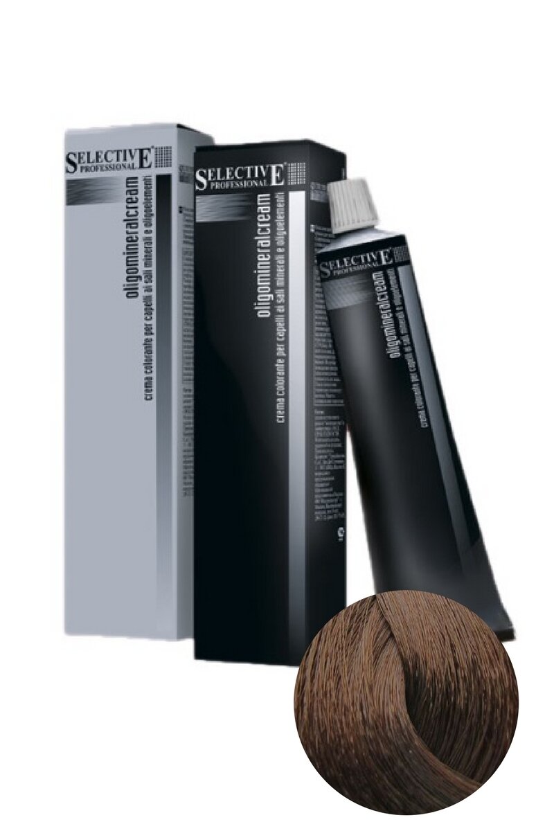 SELECTIVE PROFESSIONAL Крем-краска OLIGO MINERAL CREAM 5.03 светло-каштановый золотистый, 100 мл