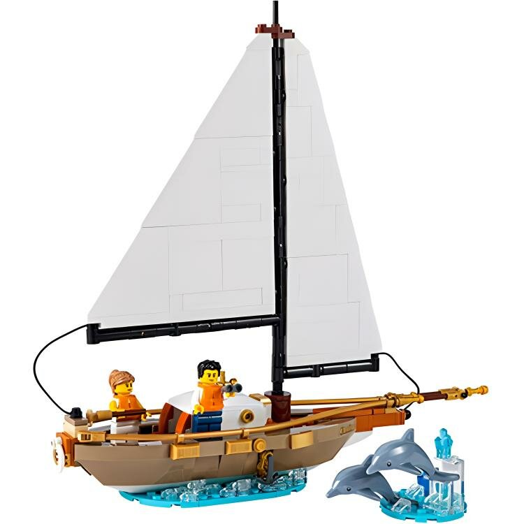 LEGO Classic Collection Summer Heartfelt Sailboat Building Blocks 330pcs 40487 null
