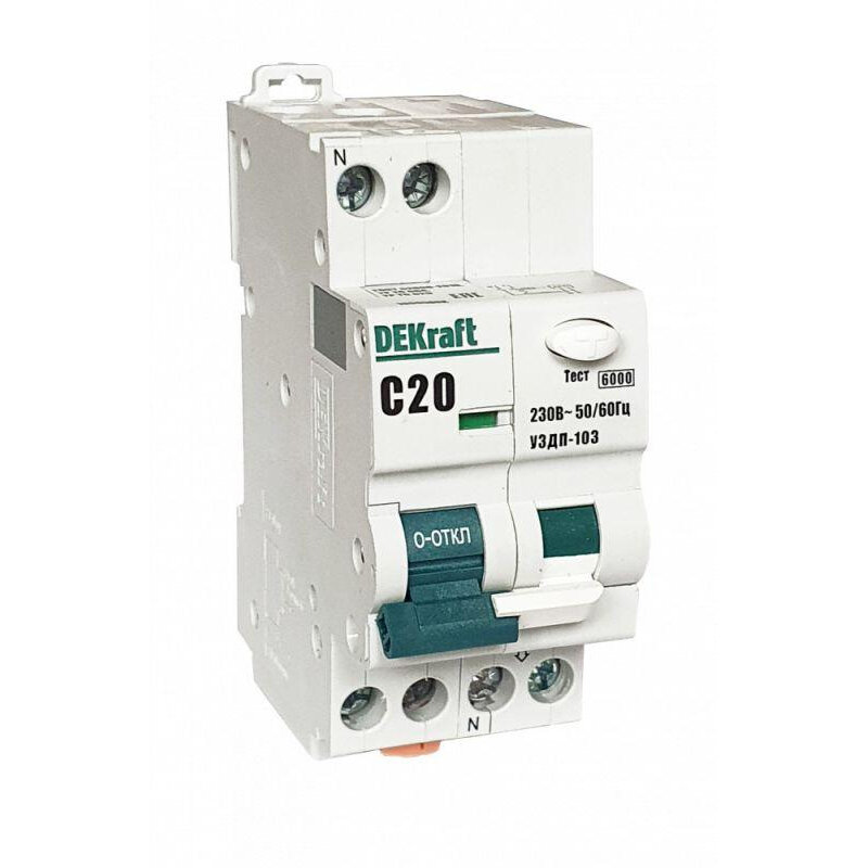 Устройство защиты от дугового пробоя 1P+N 16А хар-ка C УЗДП-103 6кА, SCHNEIDER ELECTRIC 19089DEK (1 шт.)