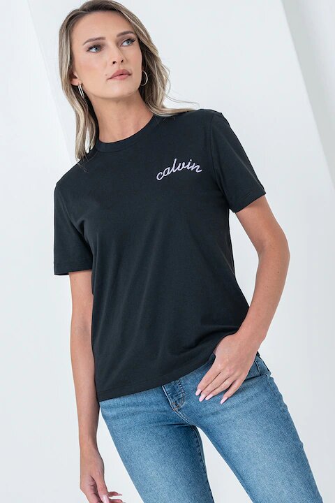 Футболка Calvin Klein Jeans, размер S, черный — фото 1