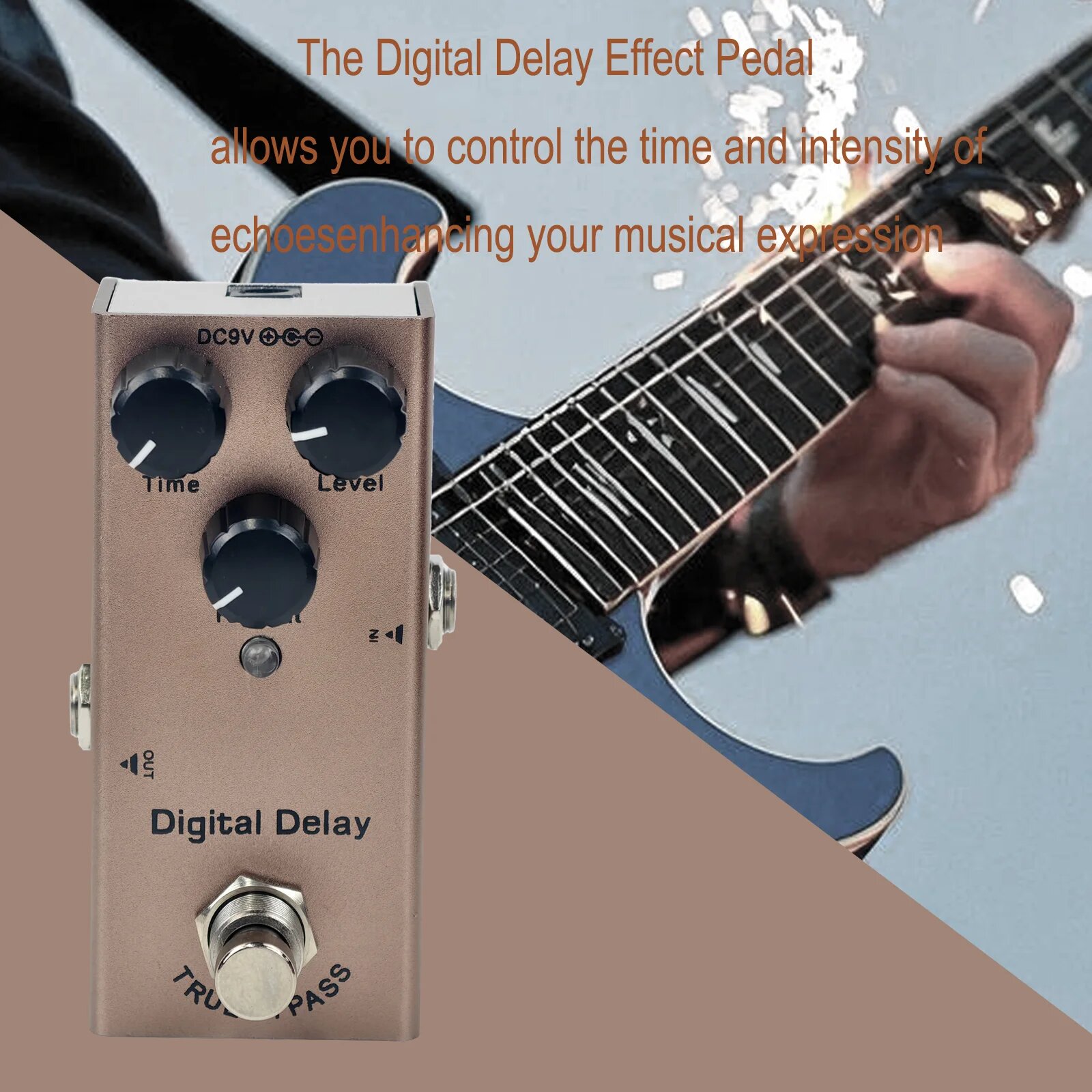 Педаль эффектов Digital Delay для электрогитары