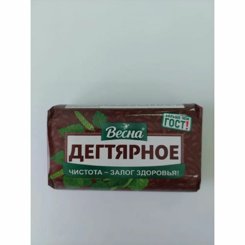 Мыло твердое весна дегтярное, 90 г 6260