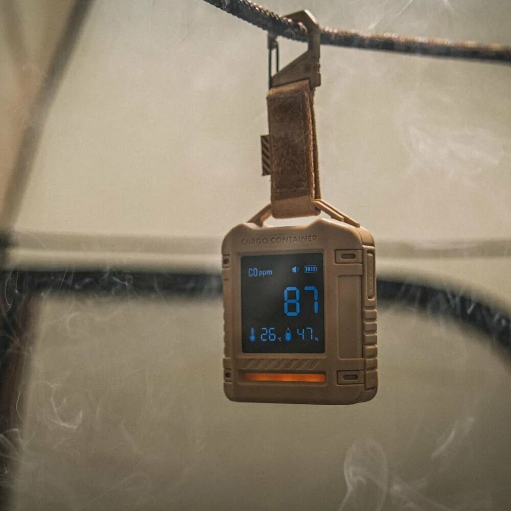 CARGO CONTAINER CO-детектор, датчик угарного газа для палатки, портативный, с экраном и термометром