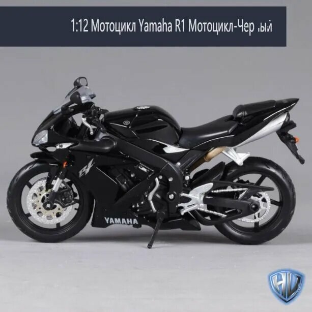 Модель мотоцикла Yamaha r1 в масштабе 1:12