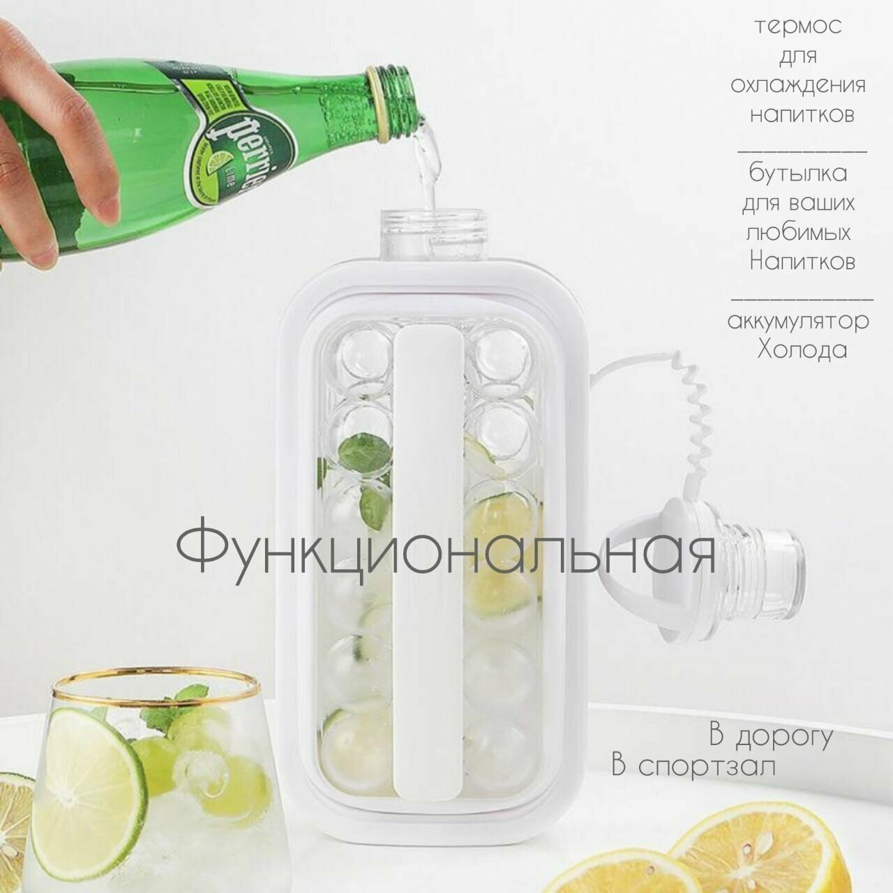 Форма для льда. Бутылка для воды — фото 1