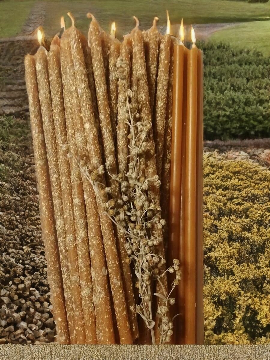 Свечи Воск Алтайский с полынью N80 20шт