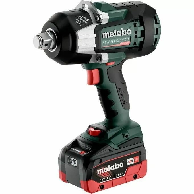 Аккумуляторный ударный гайковерт Metabo SSW 18 LTX 1750 BL, 602402660