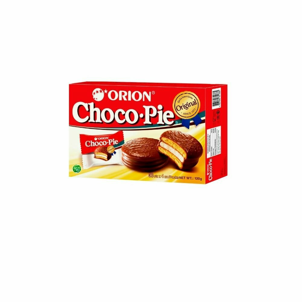 Orion Печенье Choco Pie, 4 шт, 1 уп