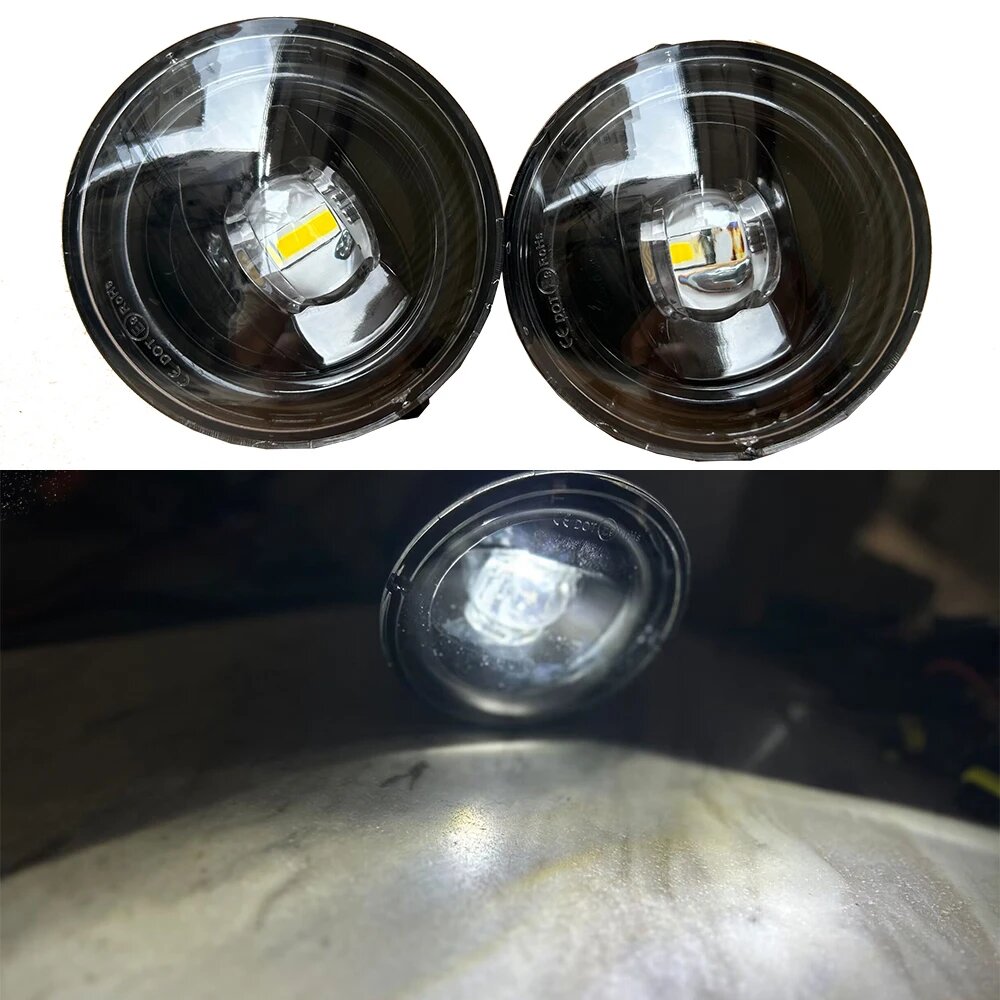 2 шт. светодиодные линзы противотуманных фар в сборе для Toyota Solara 2004 2005 2006 9005 H10 White