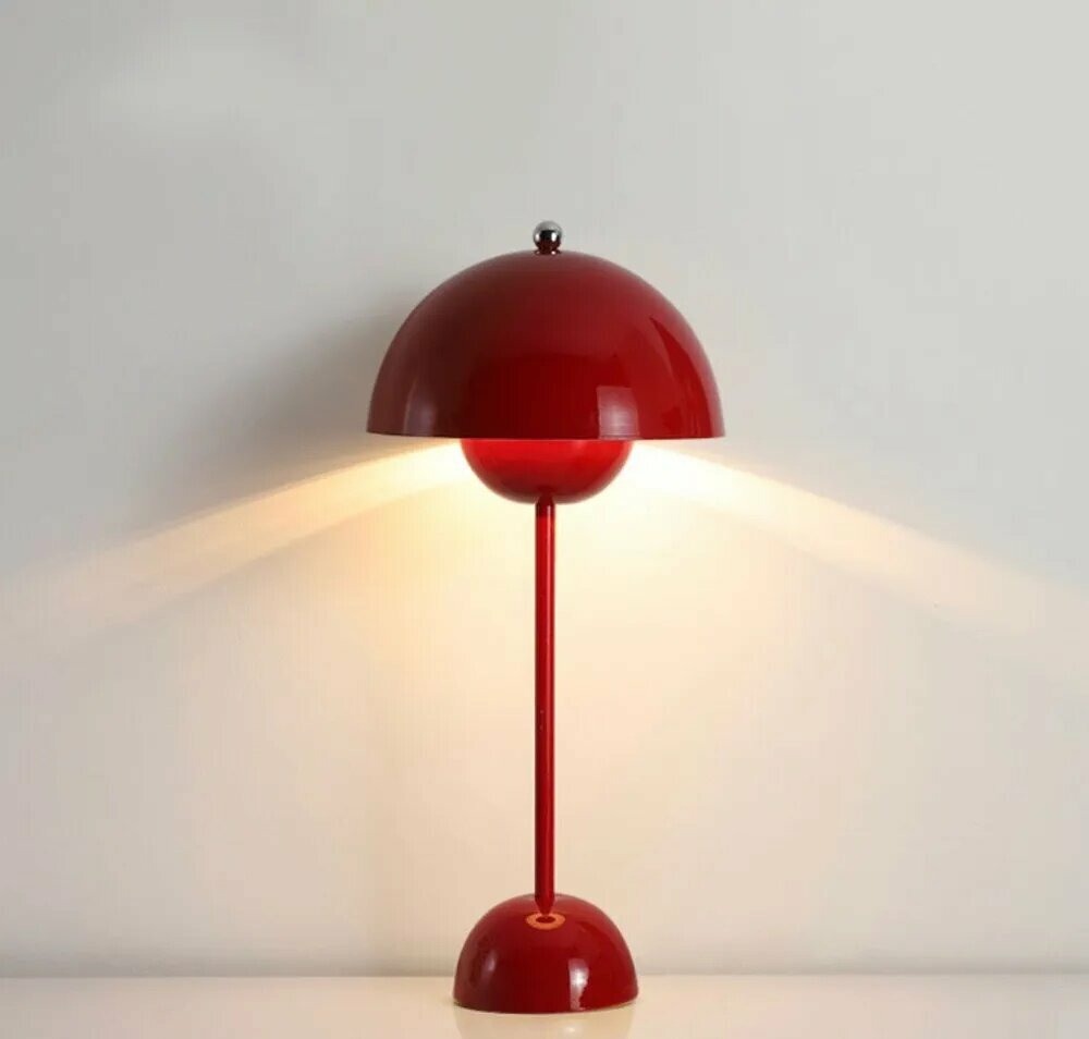 Лампа настольная/Светильник прикроватный Грибок + адаптер на евро вилку (Ростест)