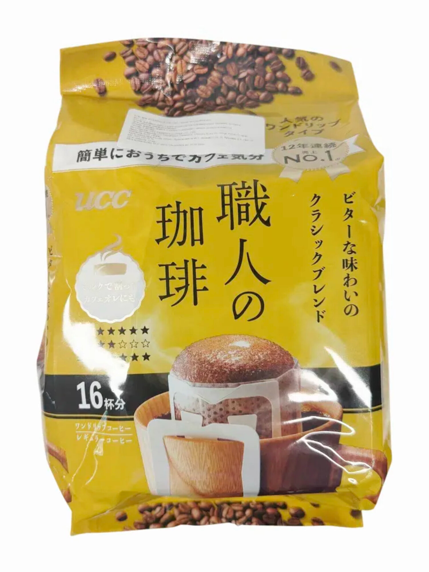 Кофе молотый UCC Yellow label в дрип-пакетах 16 шт