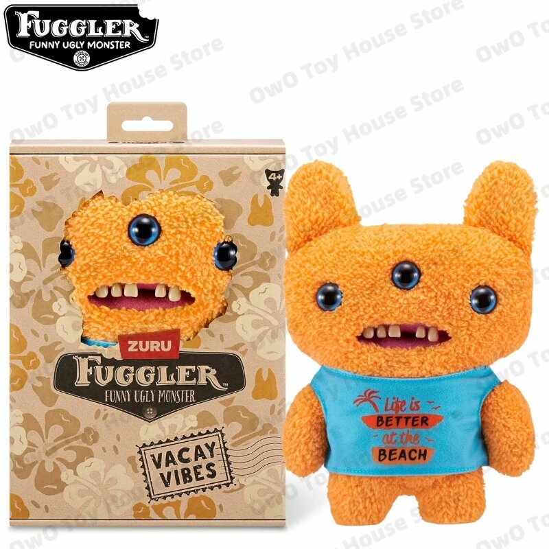 Плюшевая игрушка Fuggler Monster Beach Resort, мягкая кукла кролик, размер 30 см, унисекс, для детей и взрослых