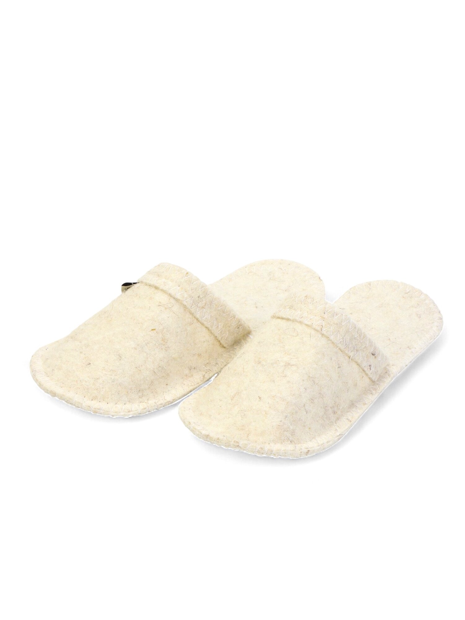 Тапочки для бани, шерсть 100%, белые, от производителя «Добропаровъ»