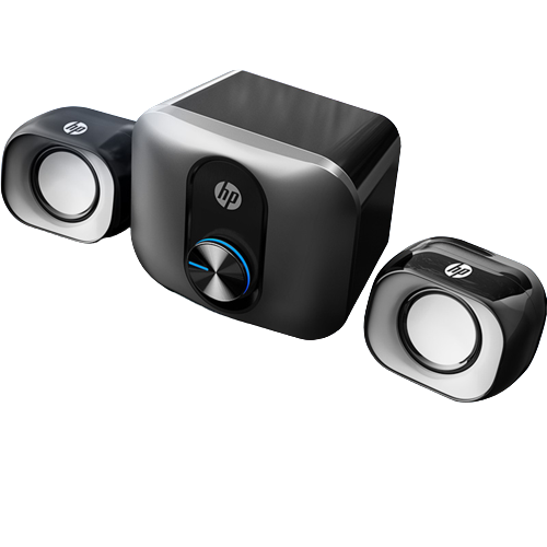 Компьютерные мультимедийные колонки HP HUIPU проводные, черные, 3 speakers 6d sound effects