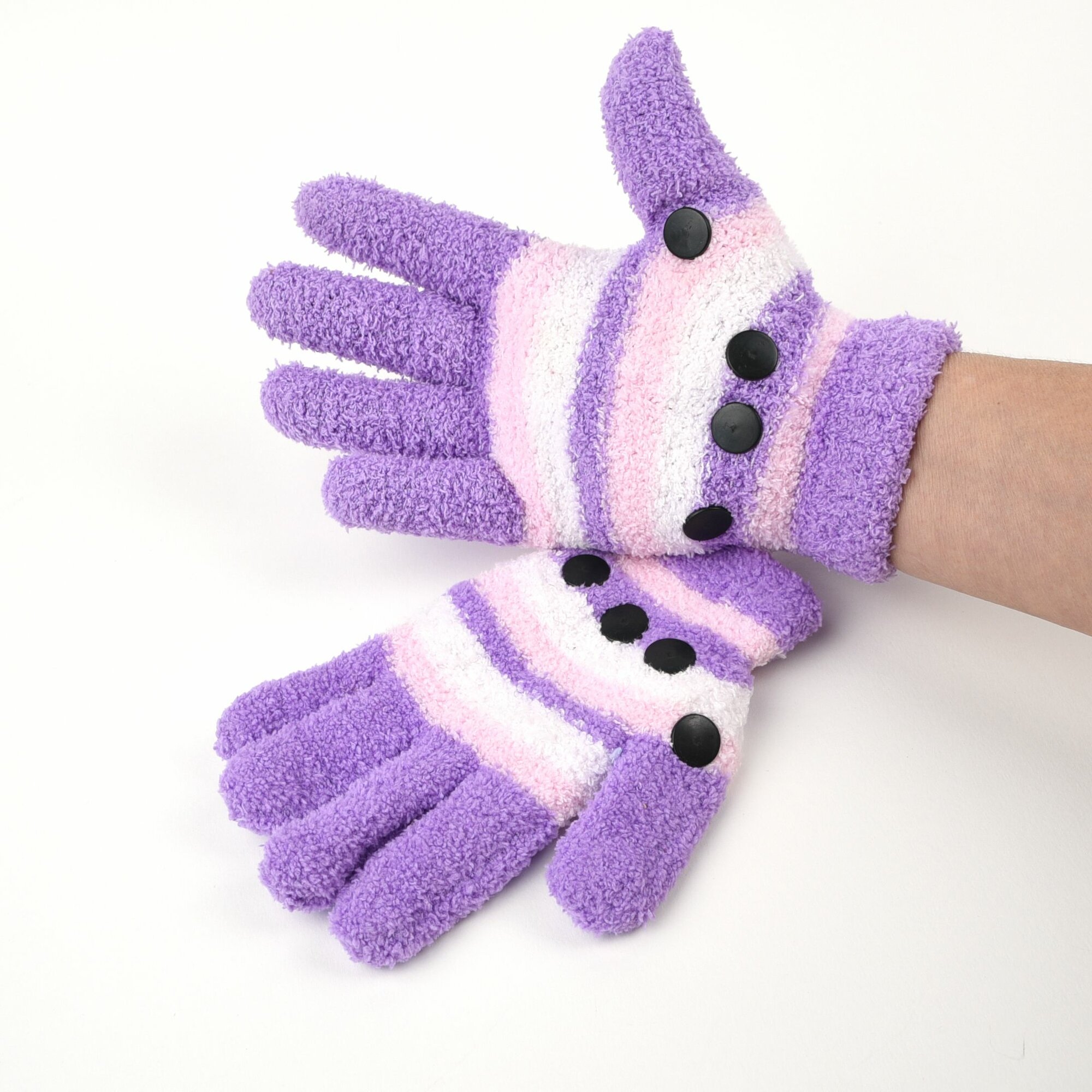 Турмалиновые перчатки, перчатки с турмалином сиреневые (1 пара)