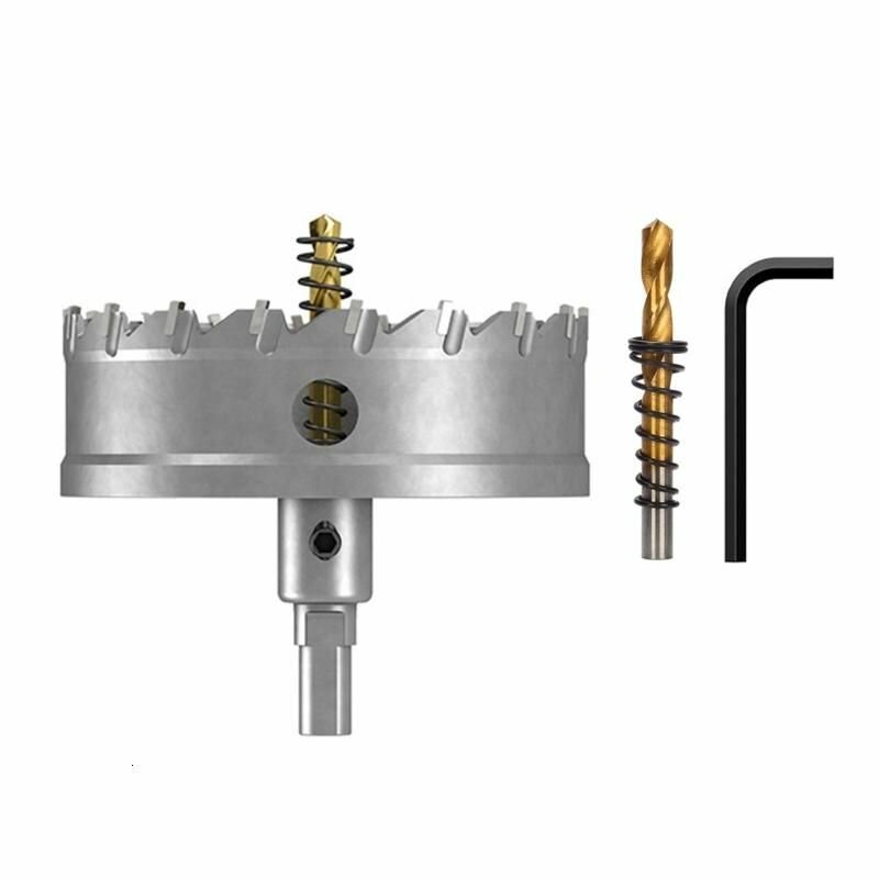 100мм Металлическая Коронка с Твердосплавными Накладками